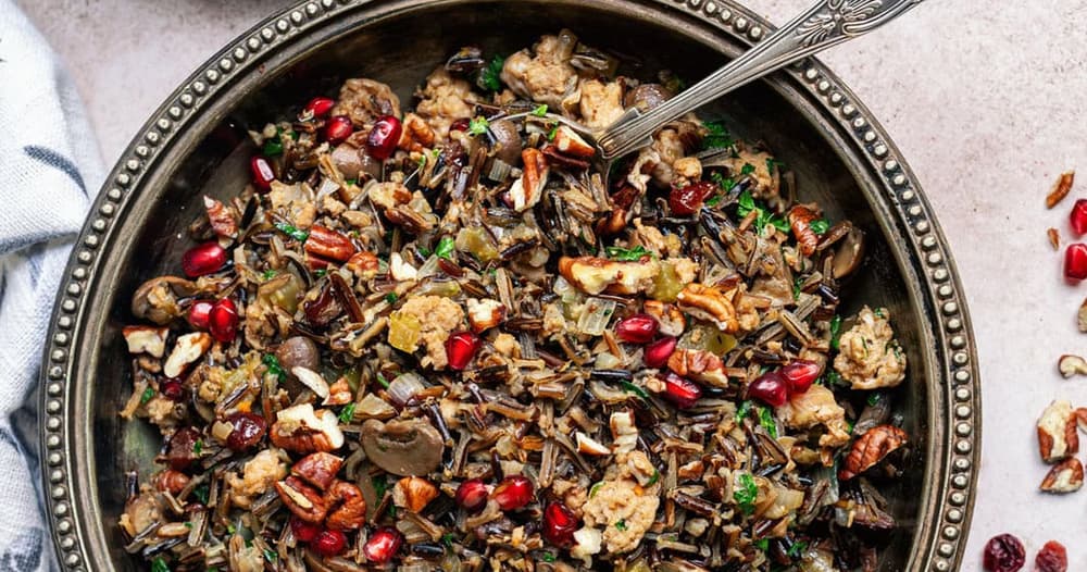 Wild Rice Dressing with Sausage | Punchfork