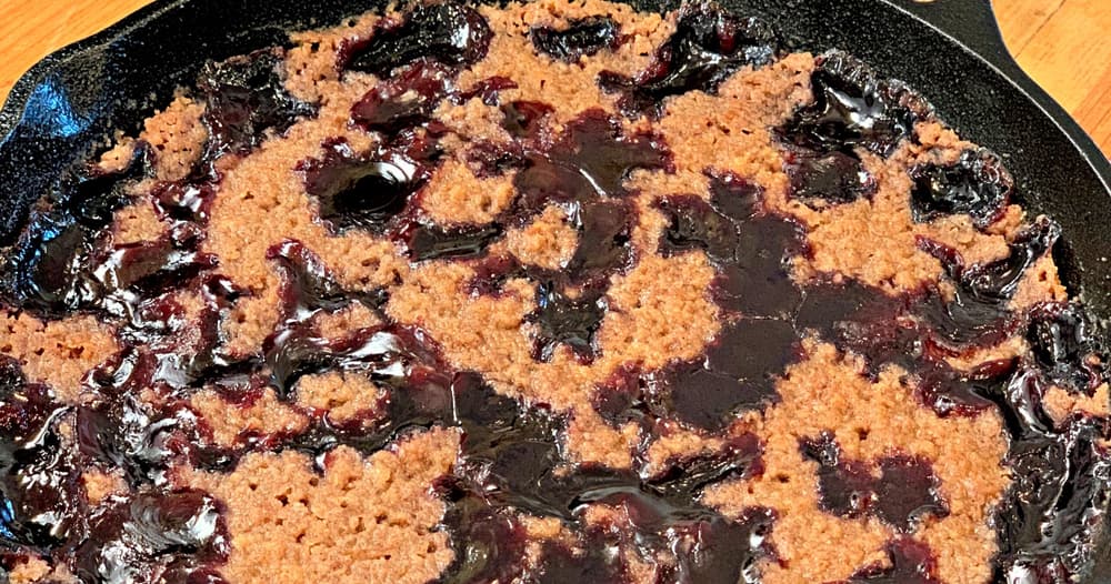 Cast Iron Cherry Cobbler | Punchfork
