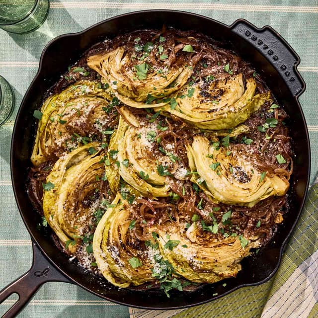 Balsamic-Parmesan Melting Cabbage | Punchfork