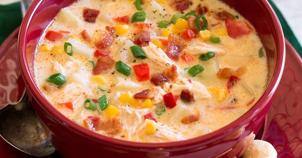 Creamy Chicken and Corn Chowder | Punchfork