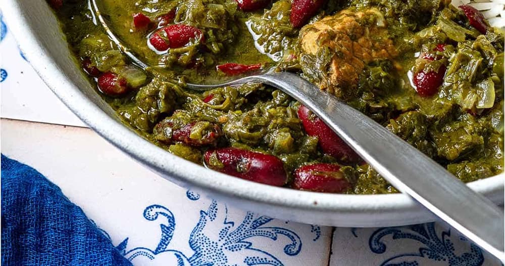 Ghormeh Sabzi (Persian Beef Stew with Herbs and Dried Lime) | Punchfork