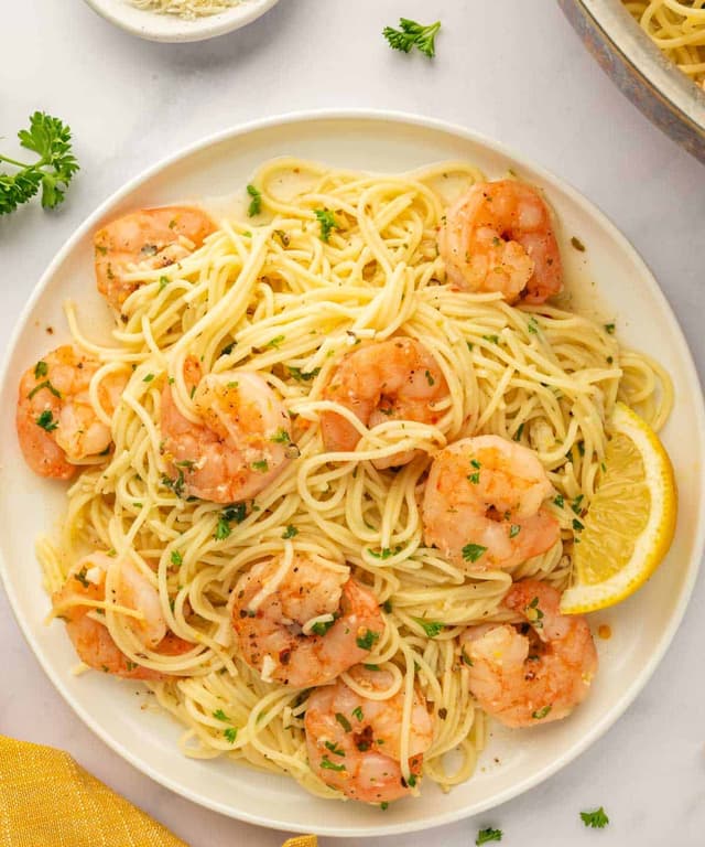 Angel Hair Shrimp Scampi Pasta | Punchfork
