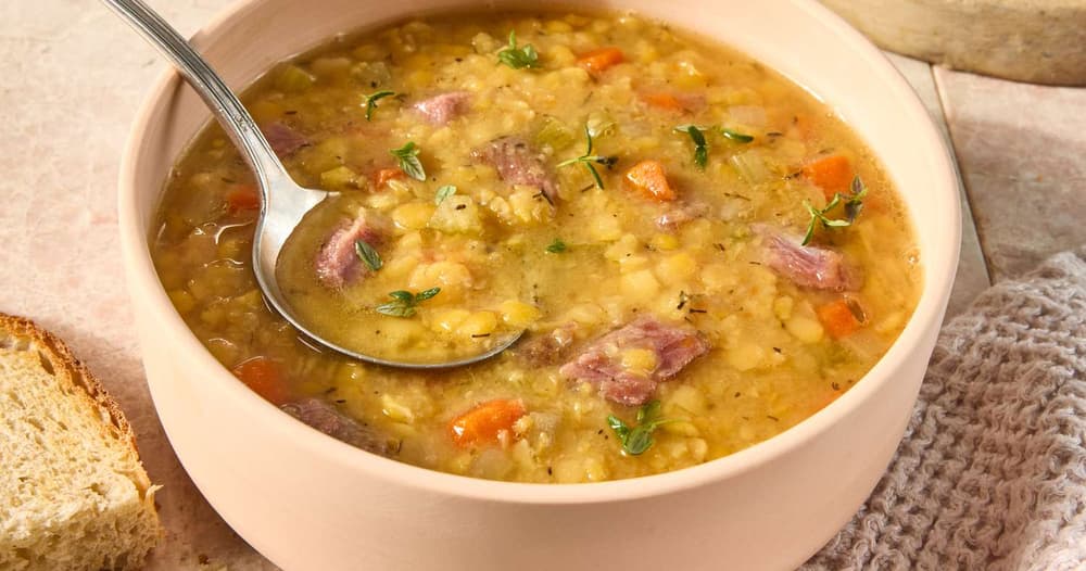 Canadian Yellow Split Pea Soup with Ham | Punchfork