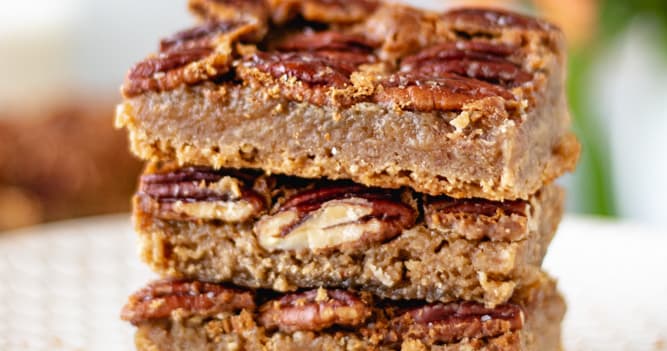 Maple Pecan Pie Bars | Punchfork