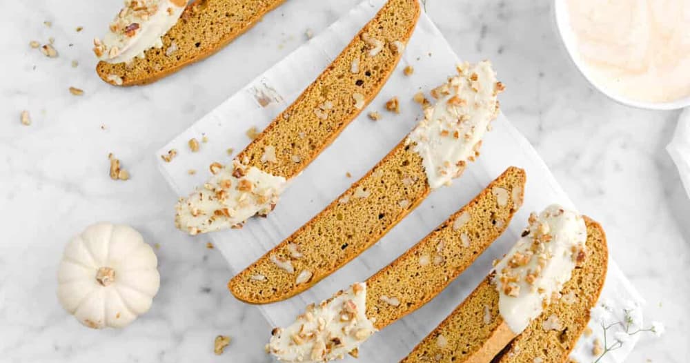 Spiced Pumpkin Walnut Biscotti with White Chocolate | Punchfork
