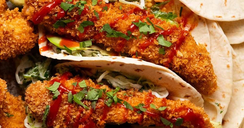Crunchy Chicken Taco Fingers | Punchfork
