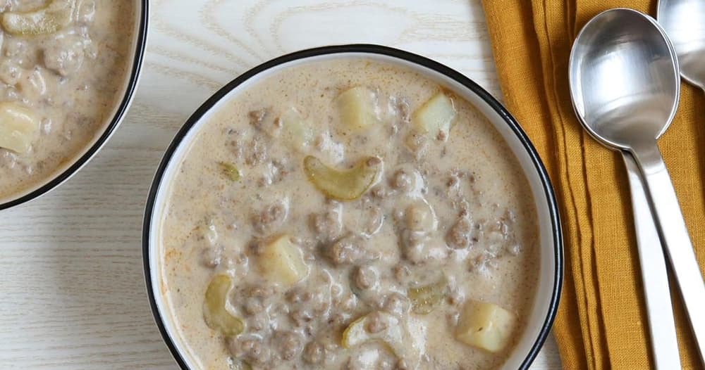 Hearty Cheeseburger Chowder | Punchfork