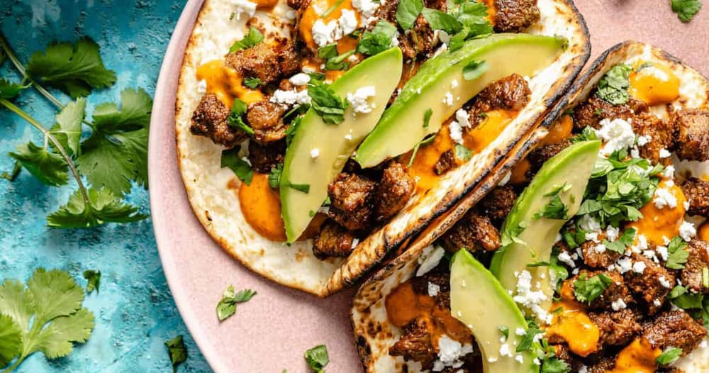 Chipotle Sesame Adobo Steak Tacos | Punchfork