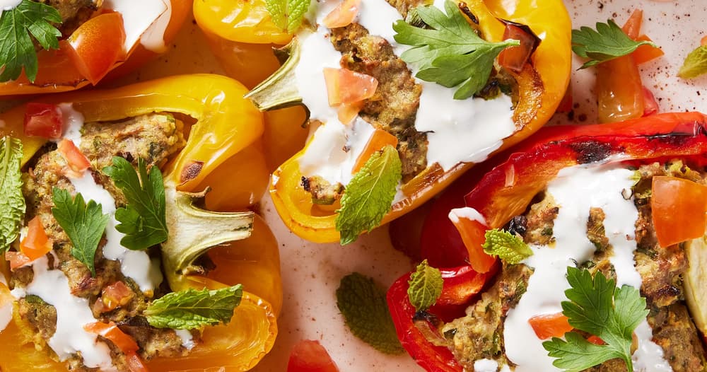 Shawarma-Stuffed Peppers | Punchfork