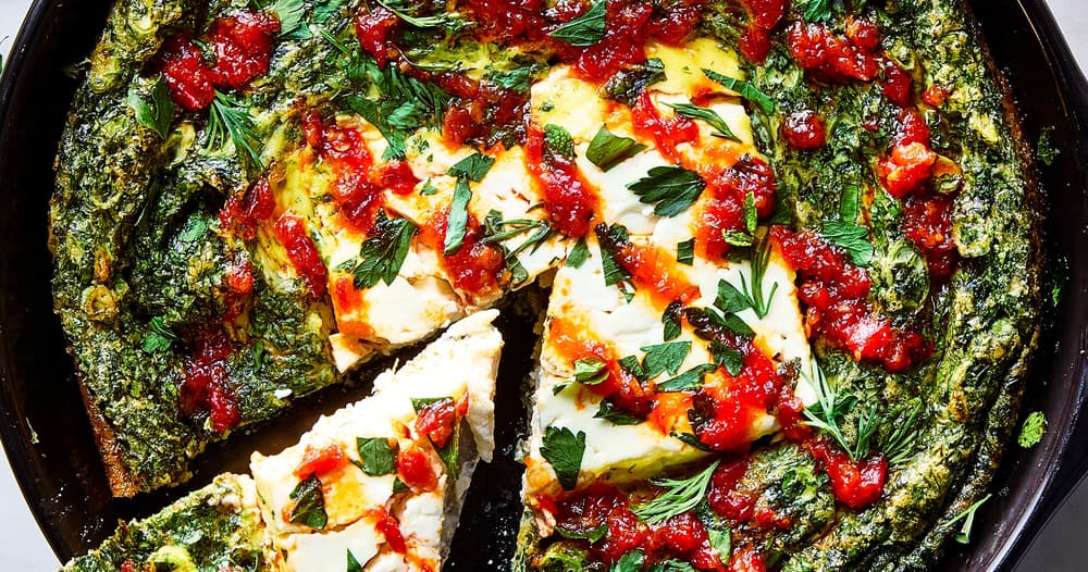 Baked Feta Frittata | Punchfork