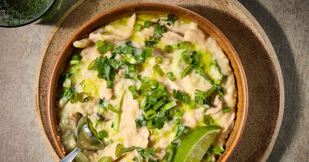 Chicken Congee with Coconut and Ginger | Punchfork