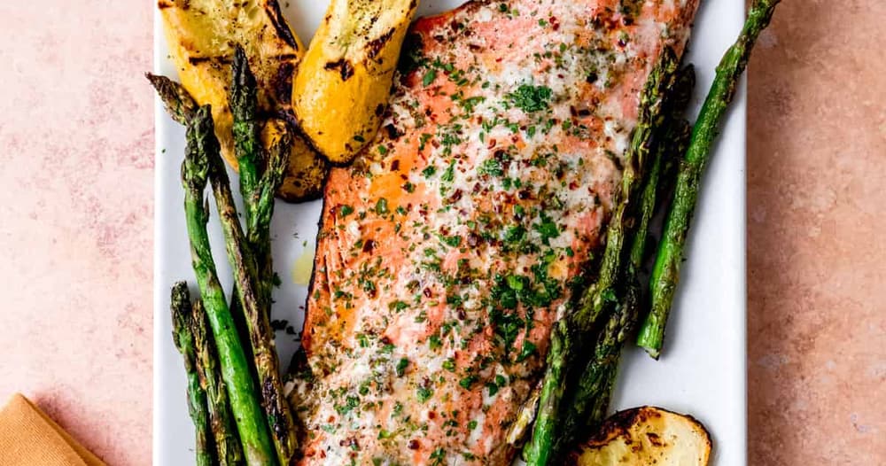 Grilled Sockeye Salmon with Mediterranean Glaze | Punchfork