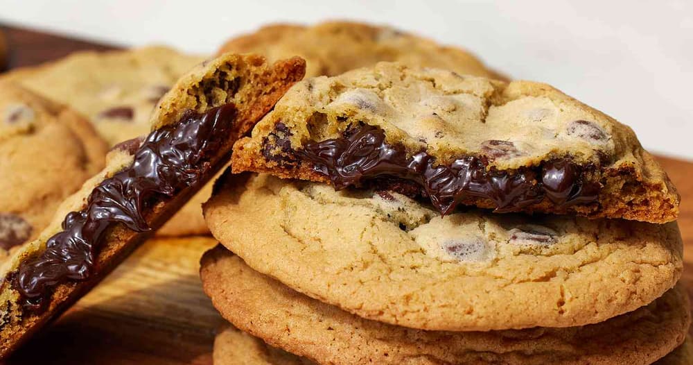 Fudge-Stuffed Chocolate Chip Cookies | Punchfork