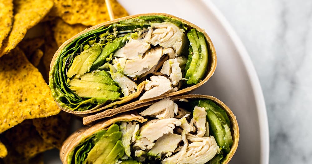 Green Goddess Chicken Wrap | Punchfork