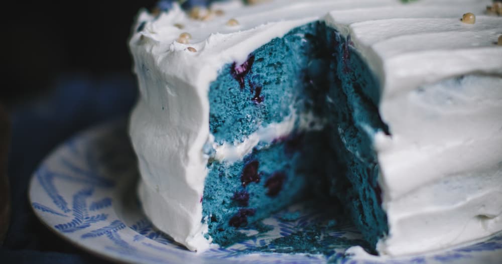 Blue Velvet Cake with Cream Cheese Frosting | Punchfork