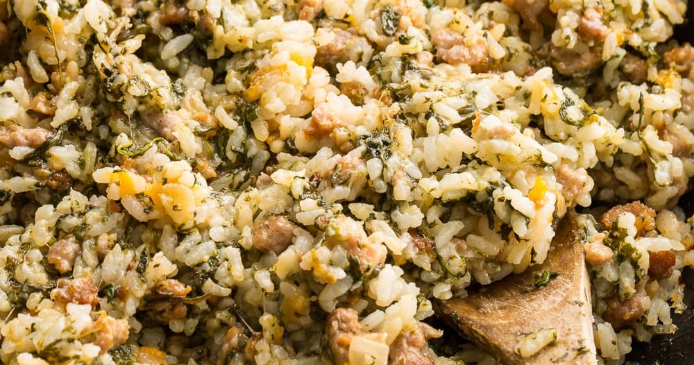 Cheesy Italian Rice with Sausage | Punchfork