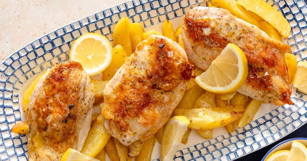 Greek-Style Lemon Chicken and Potatoes | Punchfork