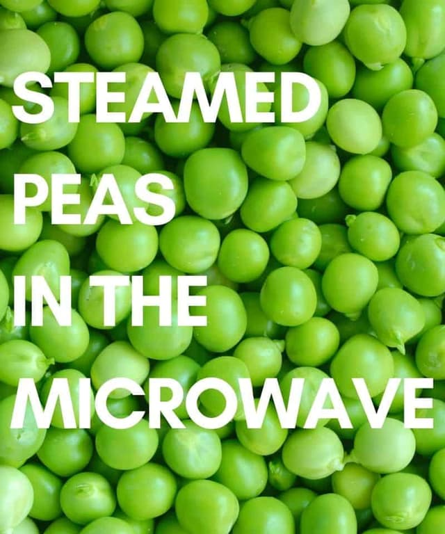 How to Steam Peas in the Microwave | Punchfork