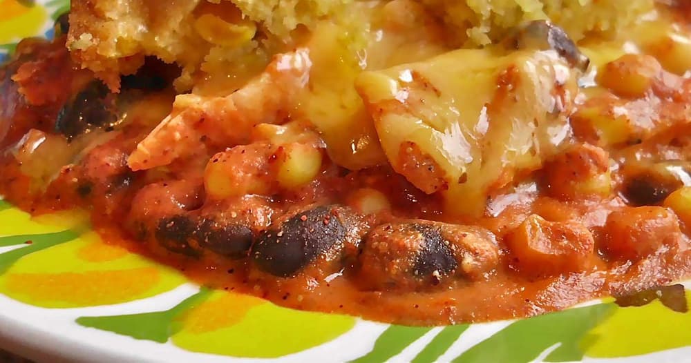 "Pantry Raid" Chicken Enchilada Casserole | Punchfork