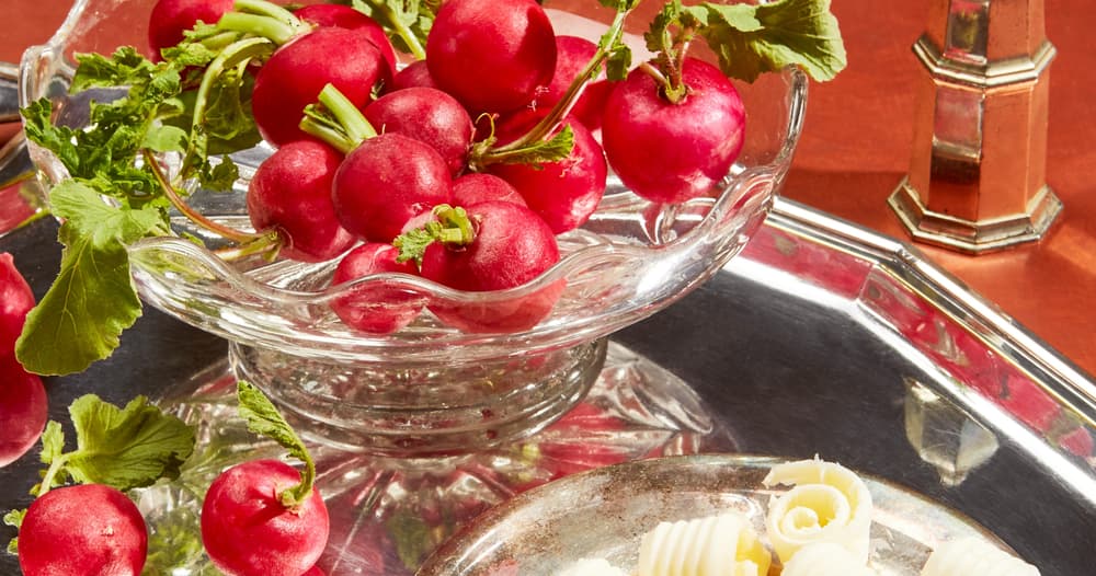 Radishes and Butter Curls | Punchfork