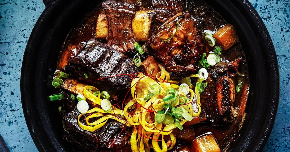 Red Wine and Soy-braised Short Ribs | Punchfork
