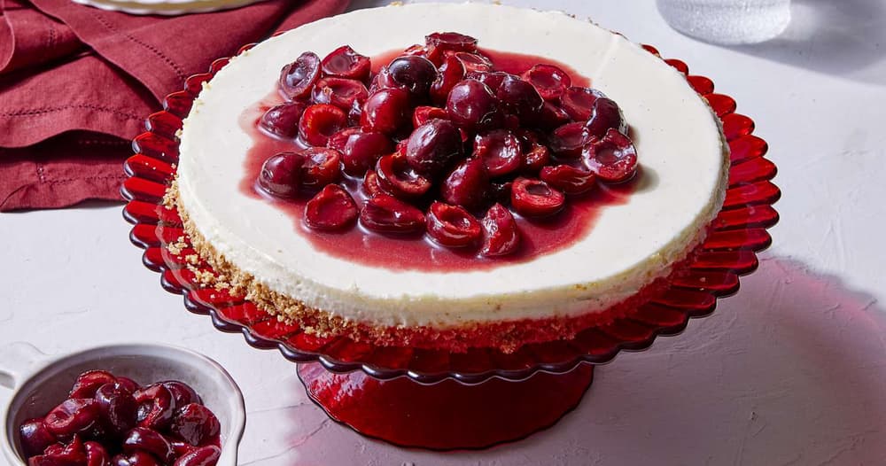 No-Bake Cherry Cheesecake | Punchfork