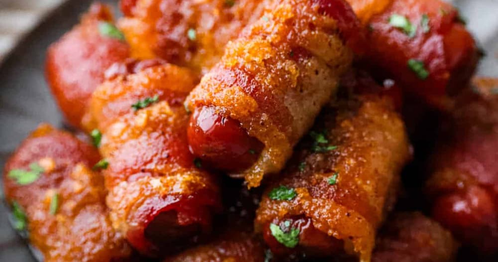 Bacon Wrapped Smokies Punchfork