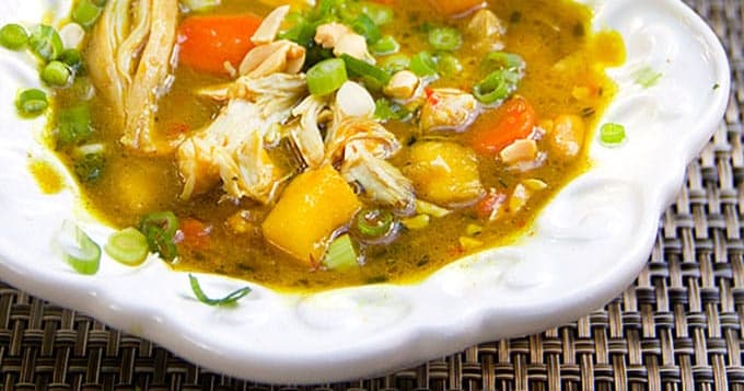 Jamaican Curry Chicken Stew with Rum and Mango | Punchfork