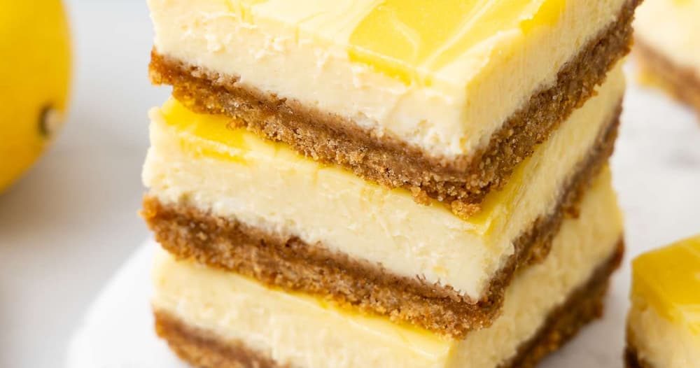 Lemon Cheesecake Bars | Punchfork