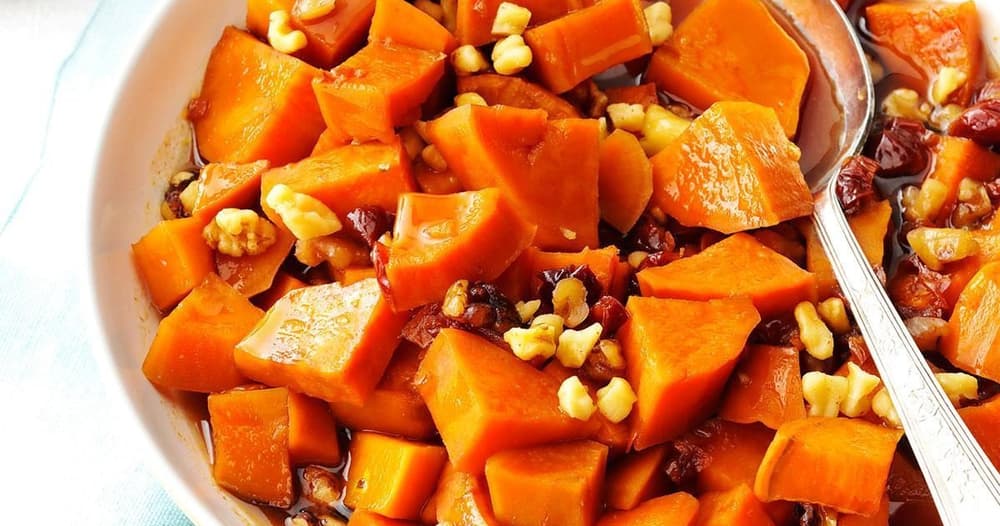 Maple-Walnut Sweet Potatoes | Punchfork