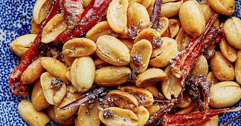 Mala Fried Peanuts | Punchfork