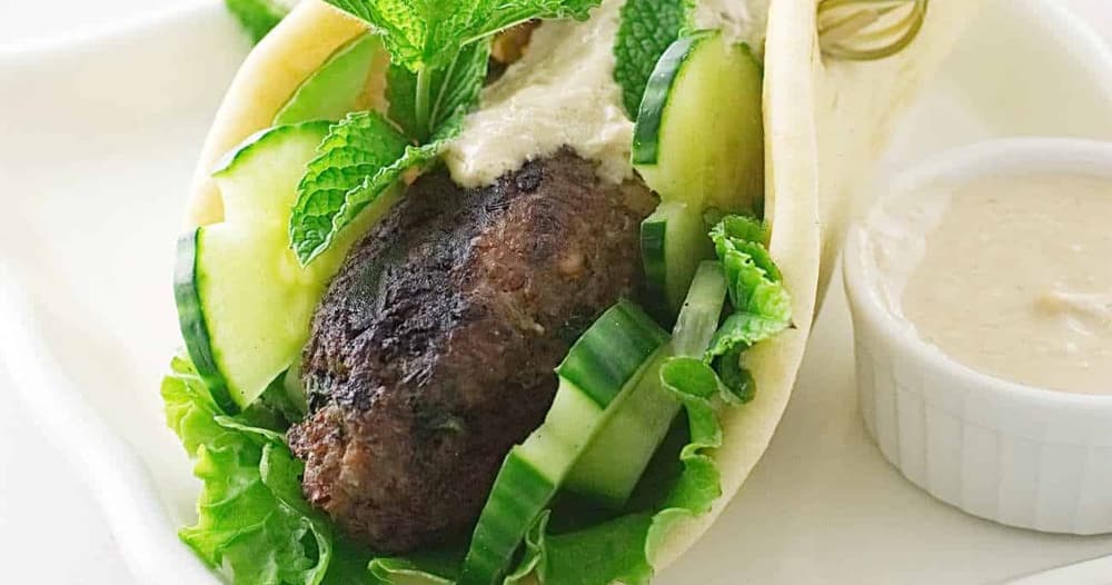 Grilled Lamb Kofta Kabab Sandwiches | Punchfork