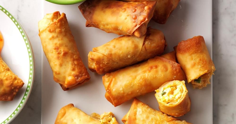 Air-Fryer Crispy Sriracha Spring Rolls | Punchfork