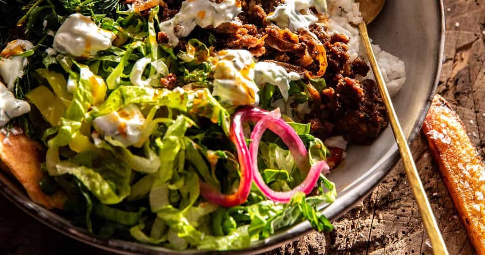 25 Minute Tzatziki Gyro Rice Bowls | Punchfork