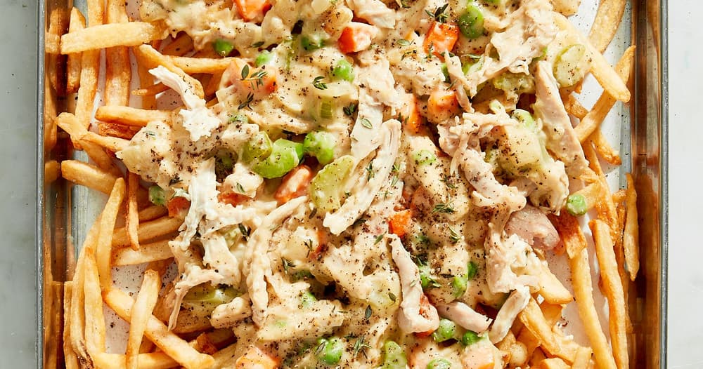 Chicken Pot Pie Poutine | Punchfork