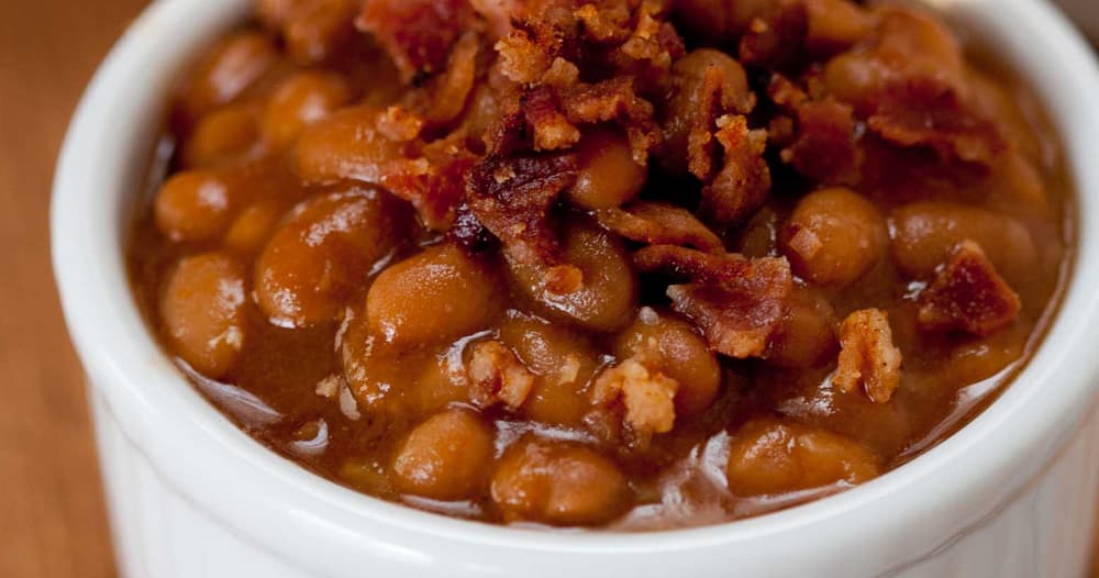 Brown Sugar Baked Beans with Bacon | Punchfork