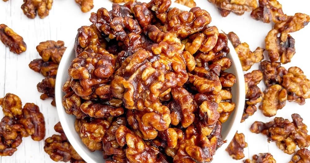 Brown Sugar Candied Walnuts | Punchfork