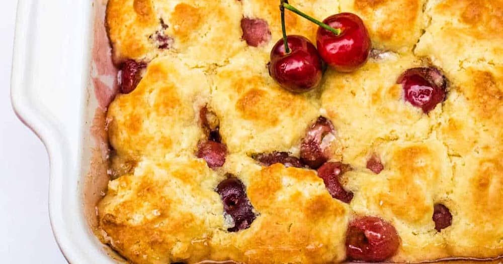 Peach Cherry Cobbler | Punchfork