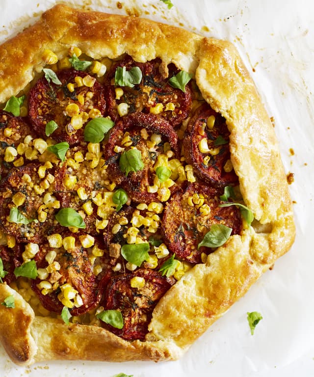 Sweet Corn & Tomato Galette | Punchfork