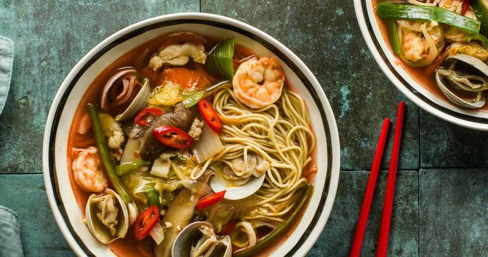 Spicy Korean-Chinese Seafood Soup (Jjampong) | Punchfork