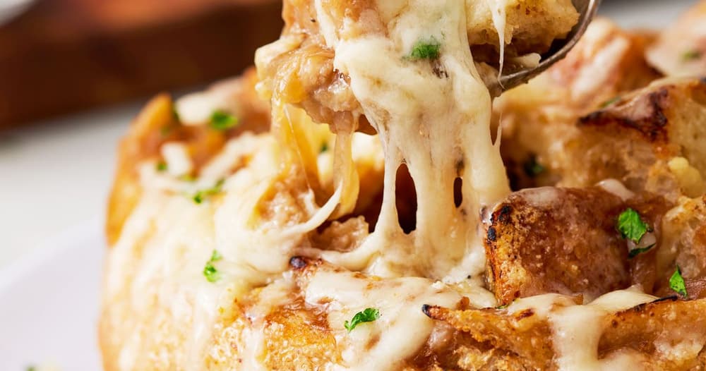 French Onion Bread Bowl | Punchfork