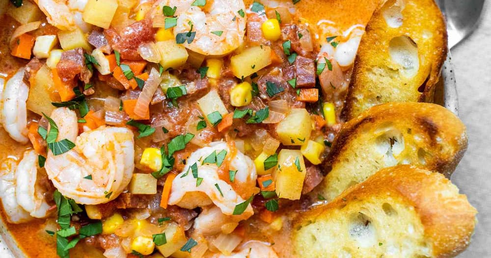 Shrimp and Chorizo Chowder | Punchfork