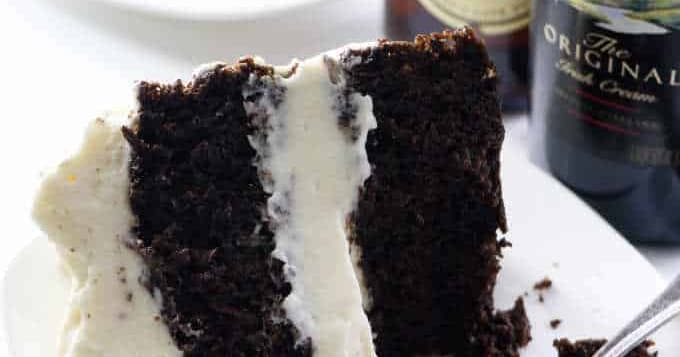 Guinness Chocolate Cake with Baileys Cream Cheese Frosting | Punchfork