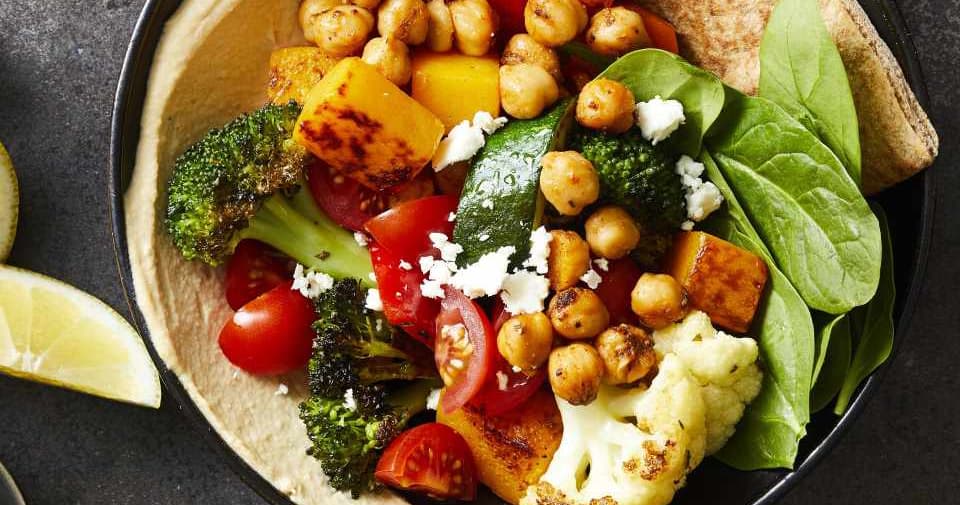 Piled-High Vegetable Pitas | Punchfork