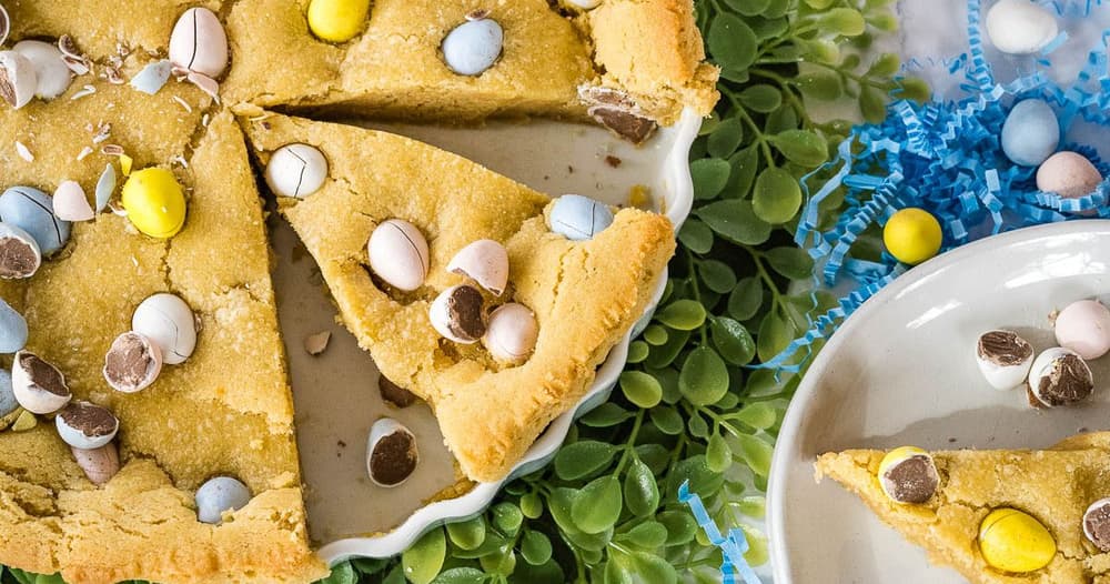 Easy Easter Sugar Cookie Cake (Cadbury Eggs) | Punchfork