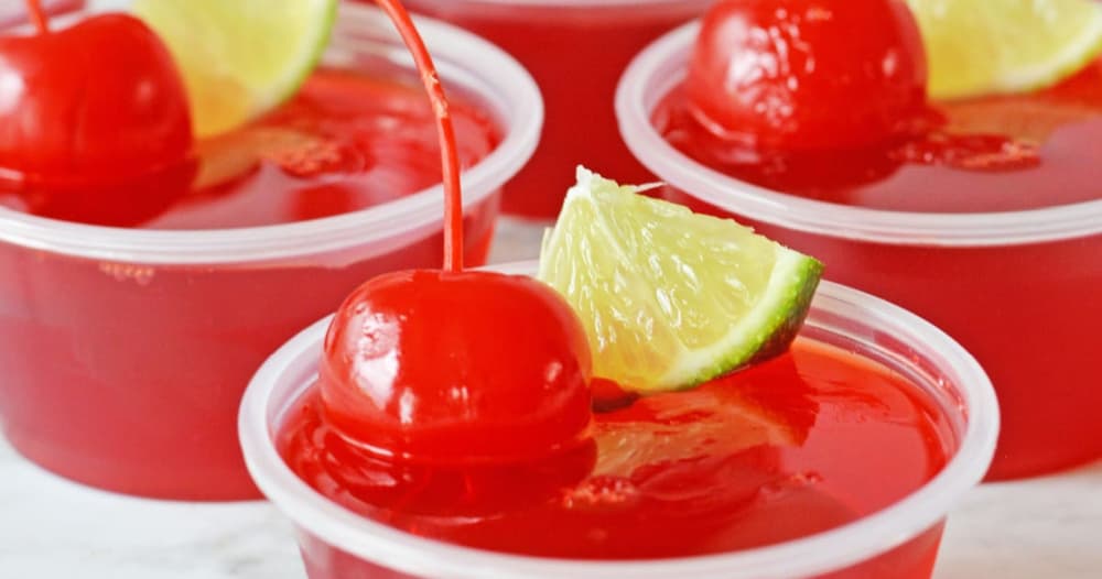 Cherry Limeade Jello Shots | Punchfork