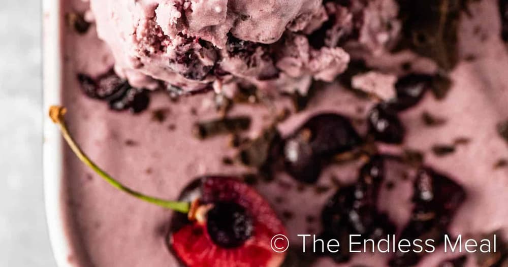 Vegan Cherry Ice Cream | Punchfork