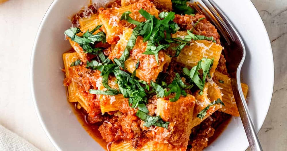 Rigatoni with Spicy Pork Ragu | Punchfork