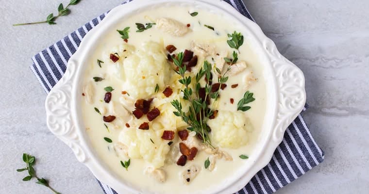 Cauliflower Chicken Chowder | Punchfork