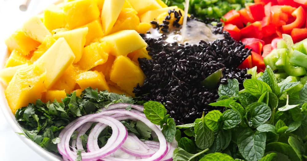 Black Rice Salad with Mango | Punchfork